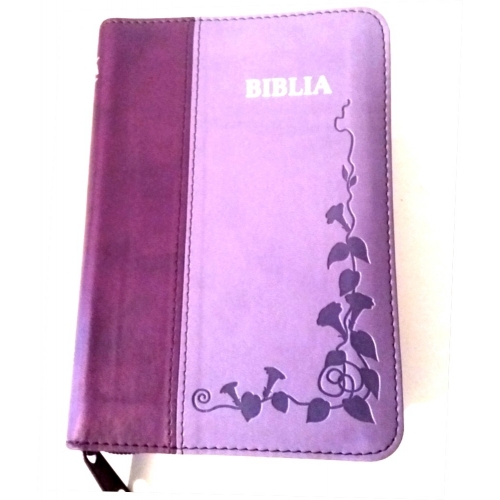 Biblie mica lux, coperta color doua nuante mov